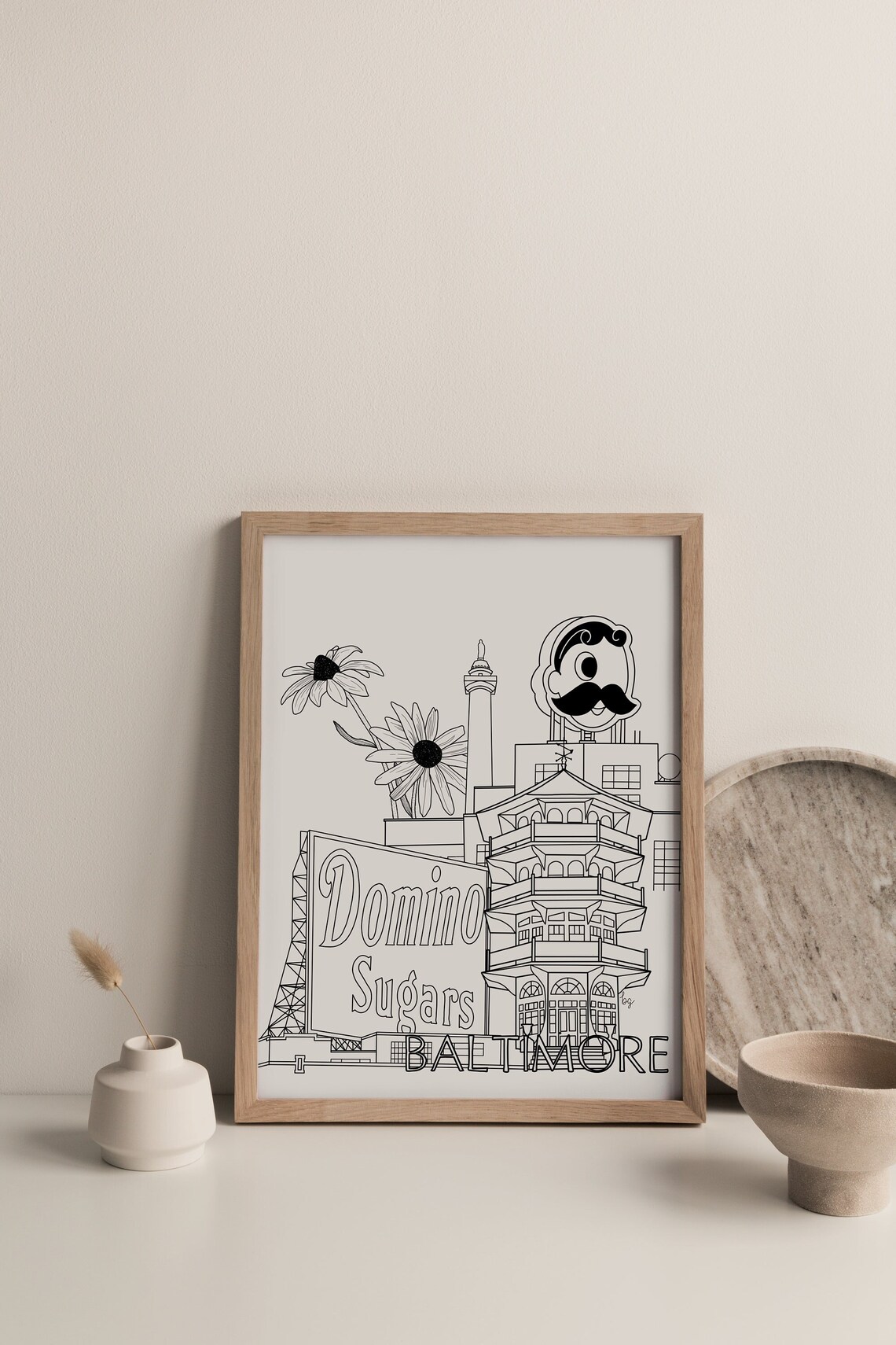 Baltimore Maryland Collage Poster, 11 X 14 - Etsy