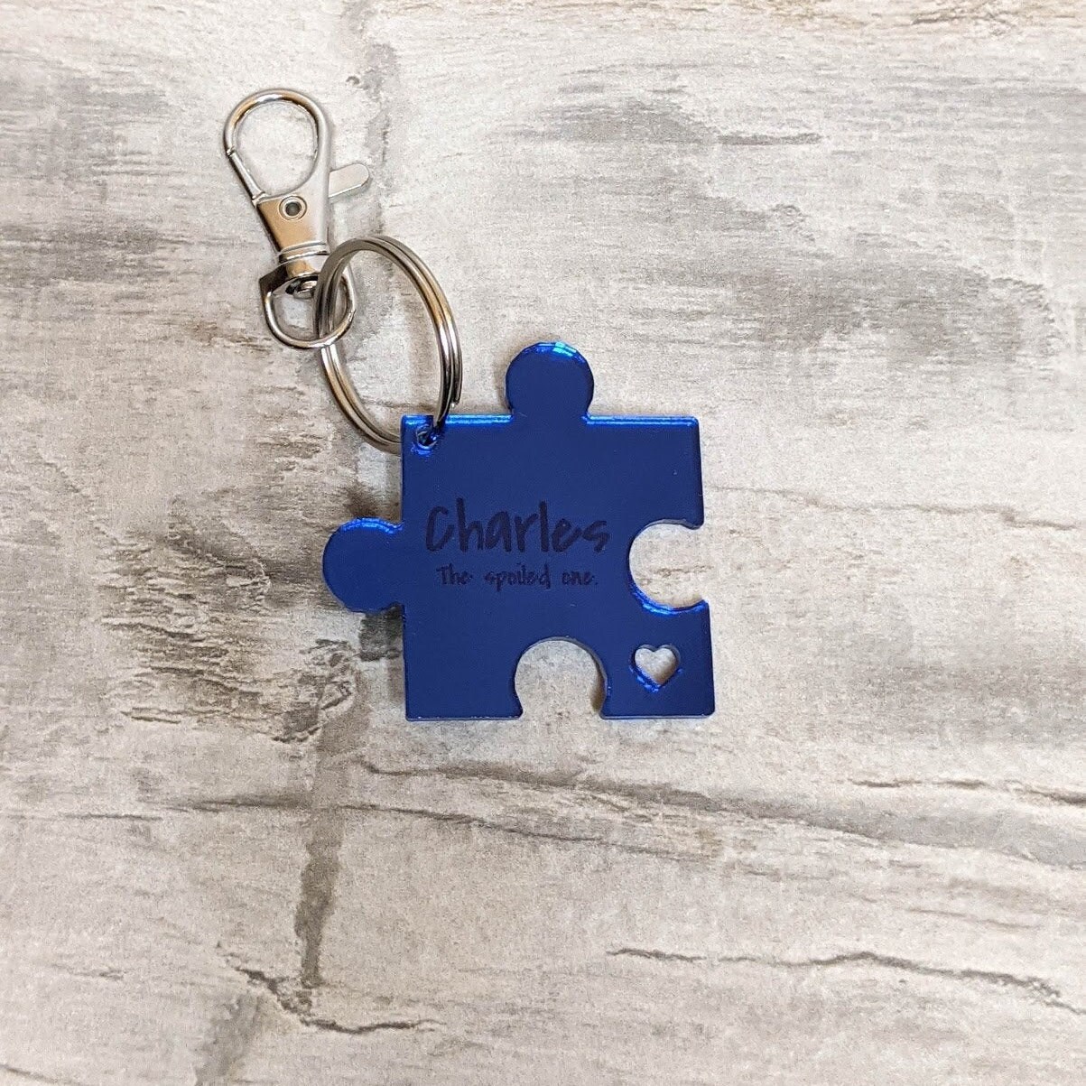 Personalized Mirrored Family Puzzle Keychains - Etsy