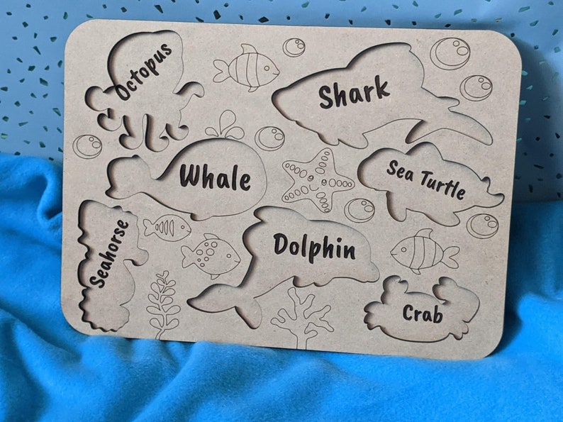 Sea Creature Puzzle - Etsy
