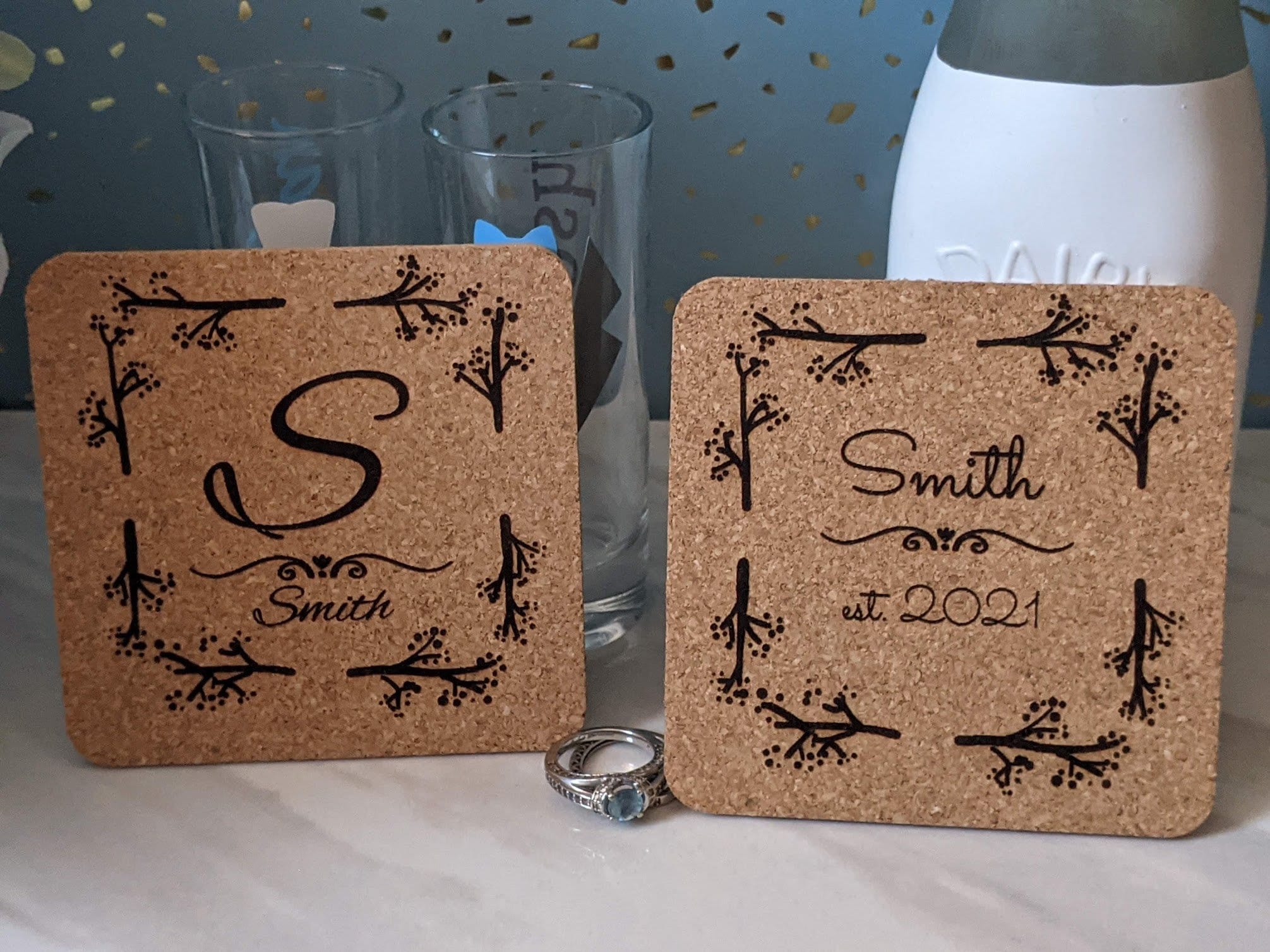 Custom Name Coasters | Etsy