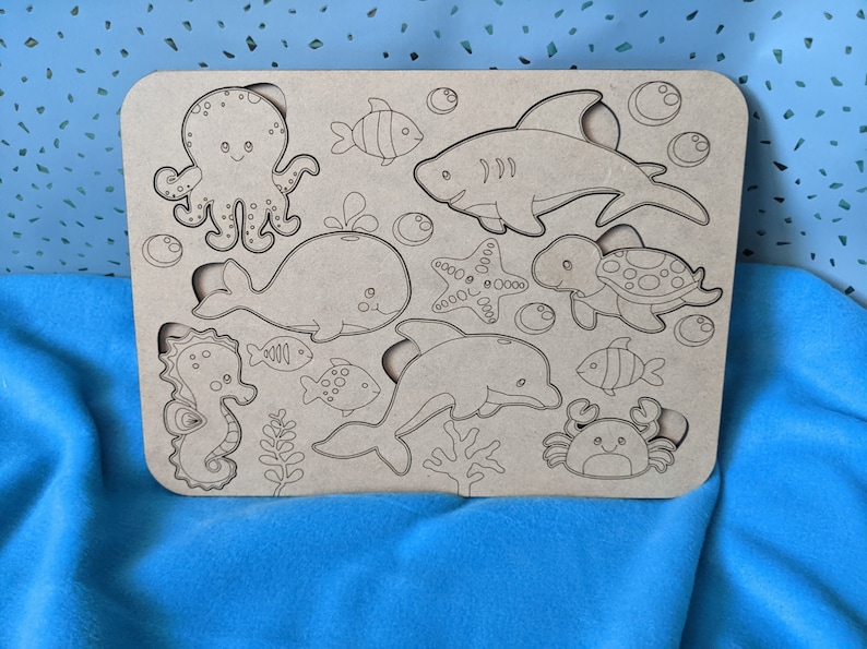 Sea Creature Puzzle - Etsy