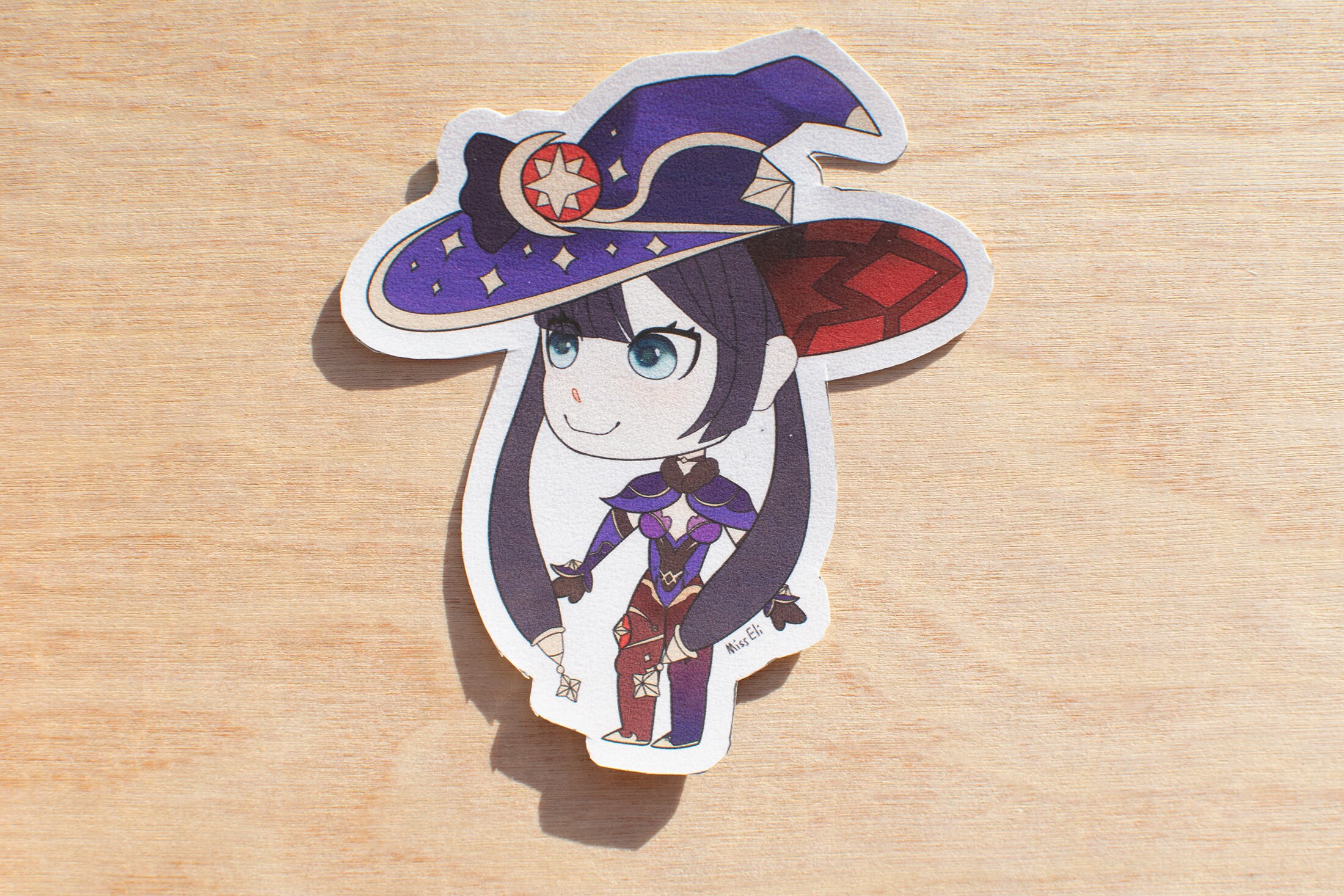 Genshin Impact Mona Chibi Sticker Miss Eli | Etsy