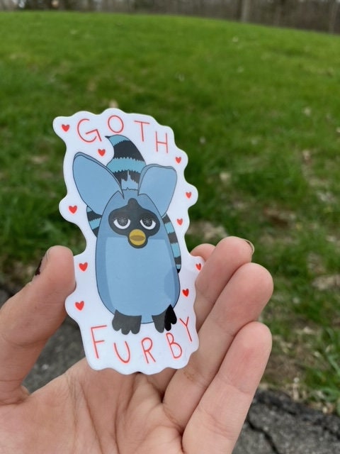 Goth Furby Sticker | Duck Sticker - Etsy