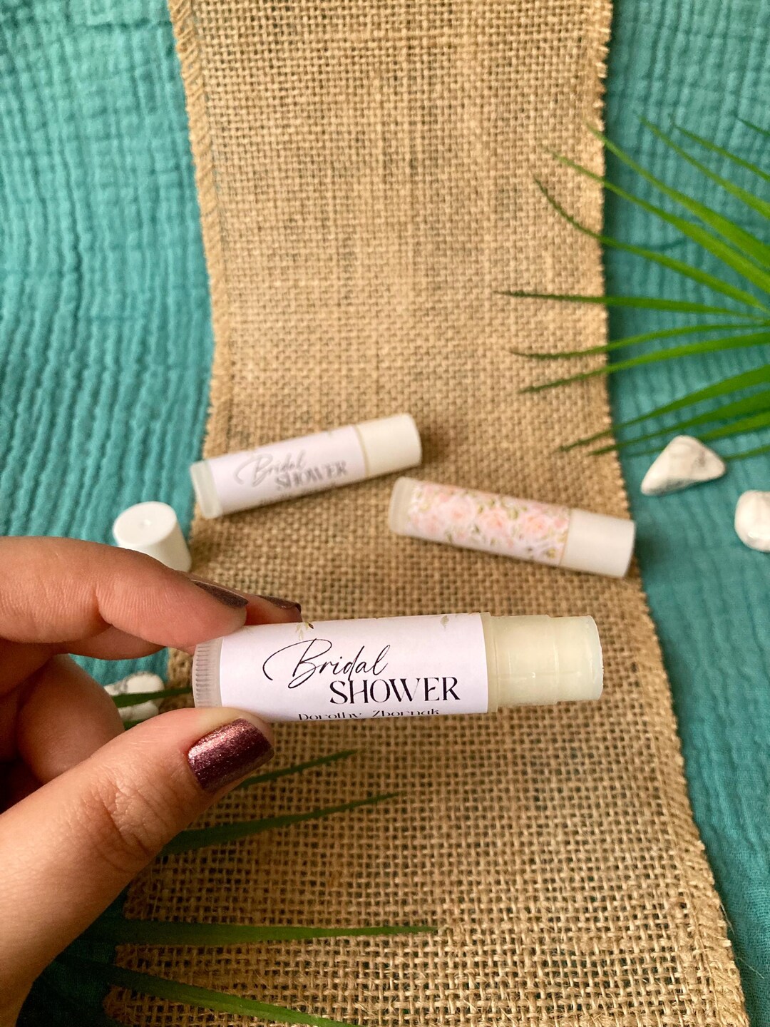 Bridal Shower Personalized Lip Balm Favors - Custom Labels for Bridal ...
