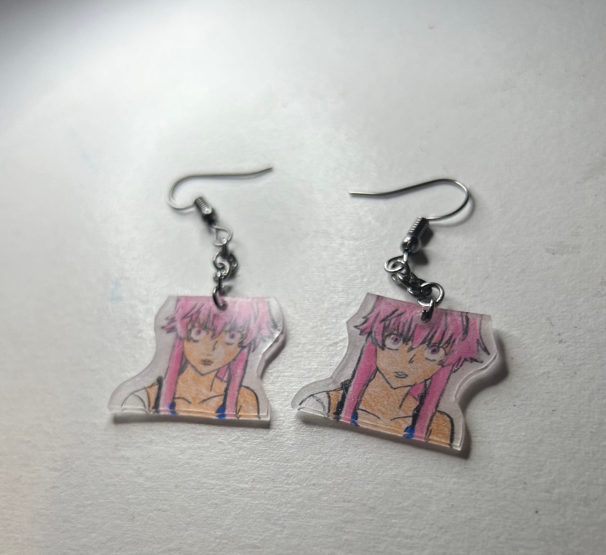 Yandere Anime Earrings Yuno Toga Ayano Misa Crazy Jewellery Handmade ...