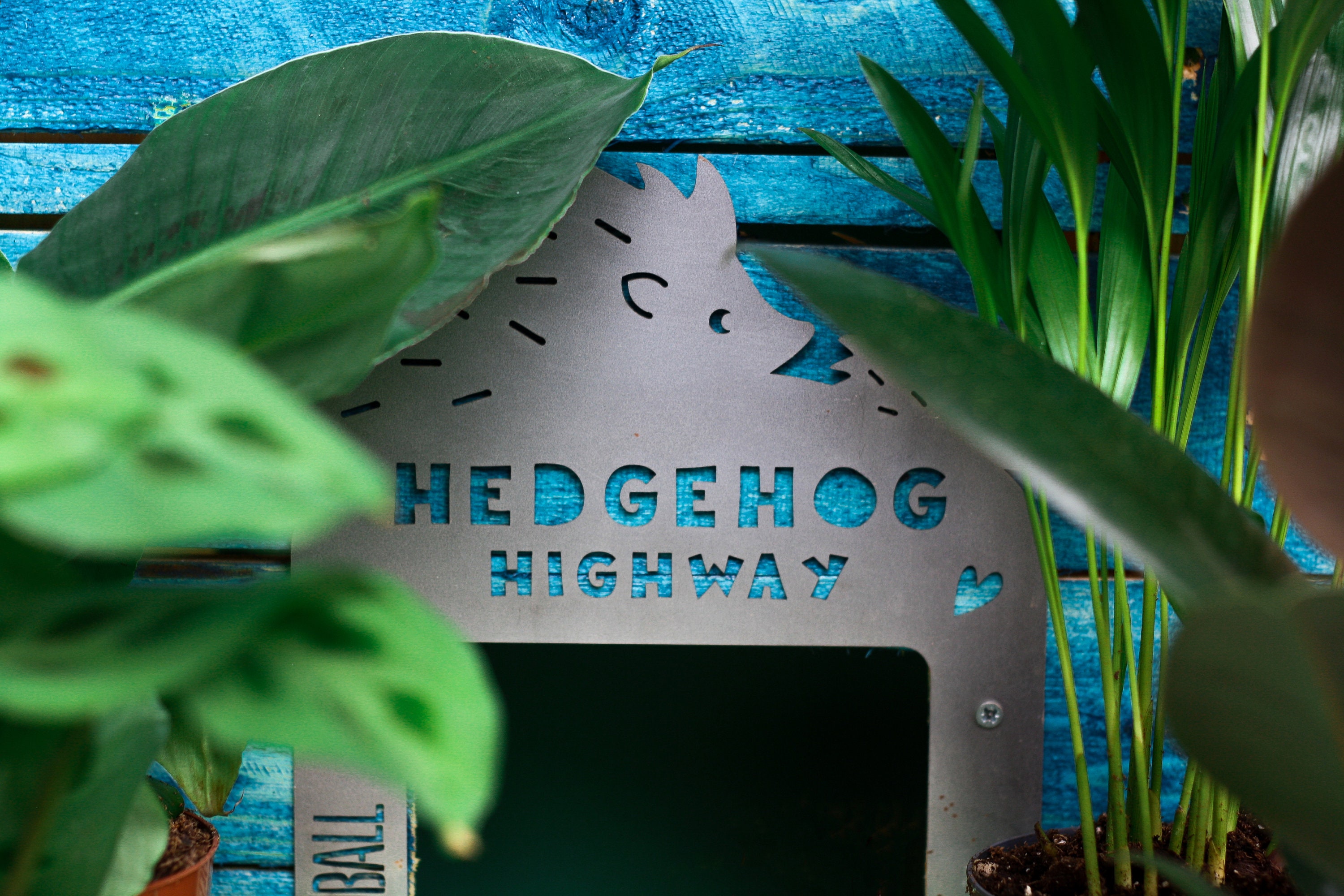 Hedgehog Highway Garden Ornament Sign for Wildlife - Etsy UK