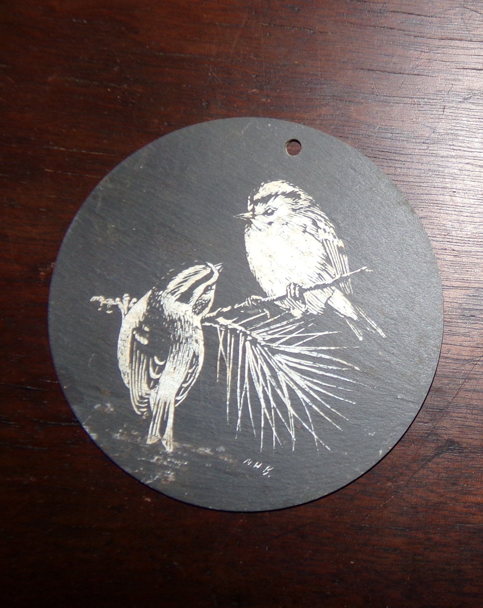 Vintage Bird Slate Etching Wall Hangings by Llechwedd Wales - Etsy