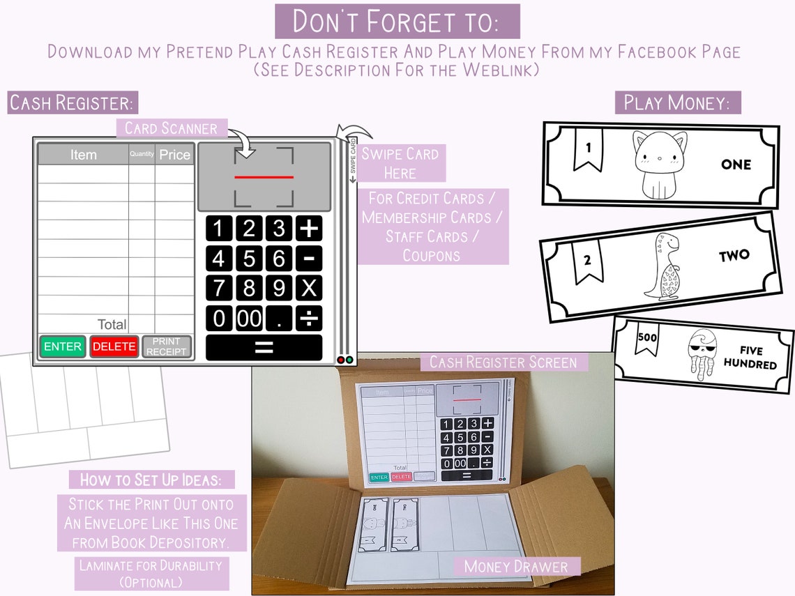 English | Pretend Play Post Office | Printable Kids Activities ...