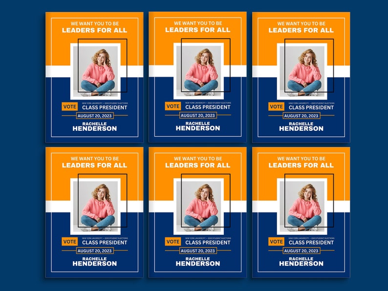 Election Flyer Campaign Flyer DIY Canva Student Council - Etsy