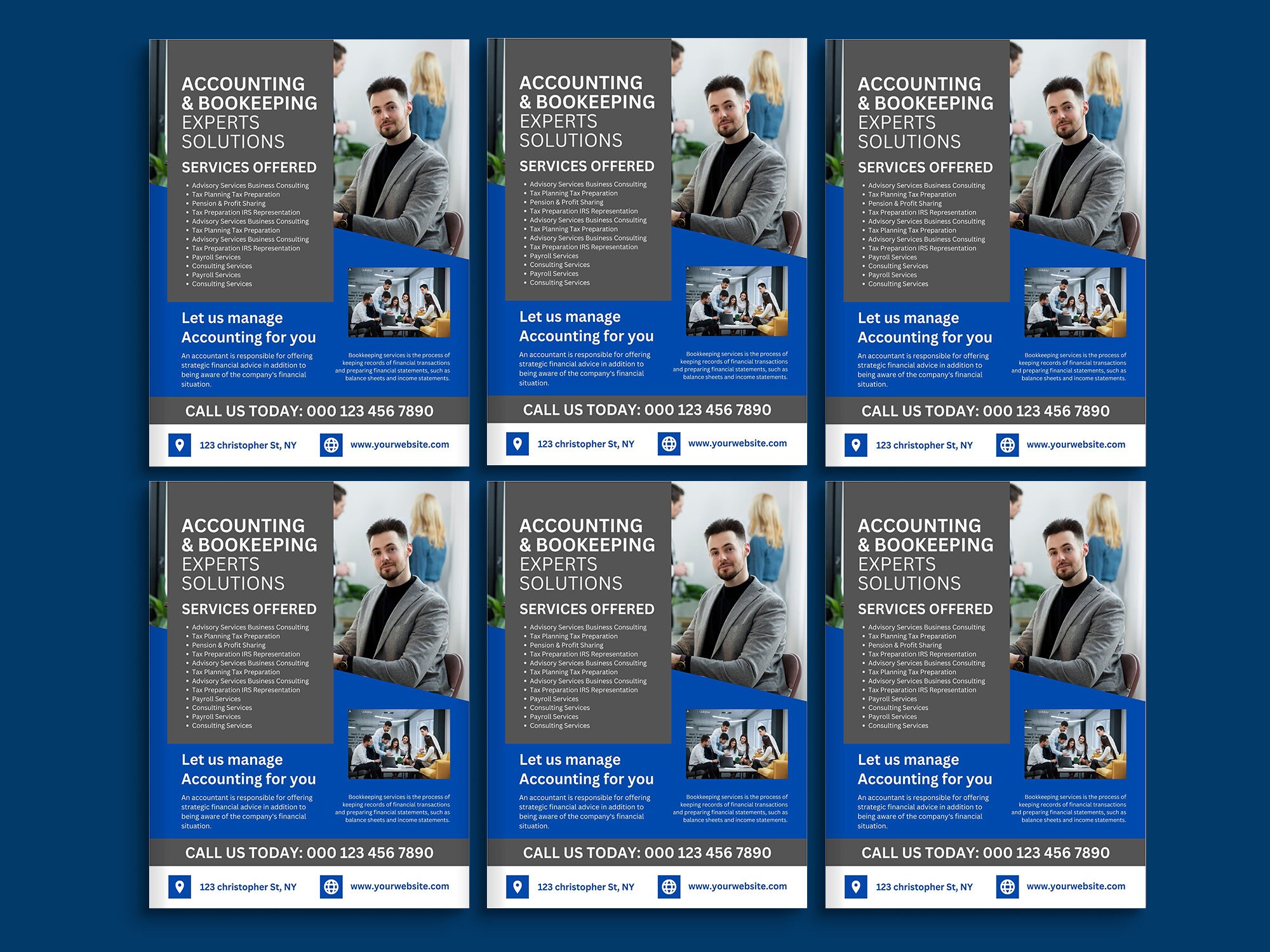 Bookkeeping Flyer, Accounting Services Design, DIY Canva Certified ...