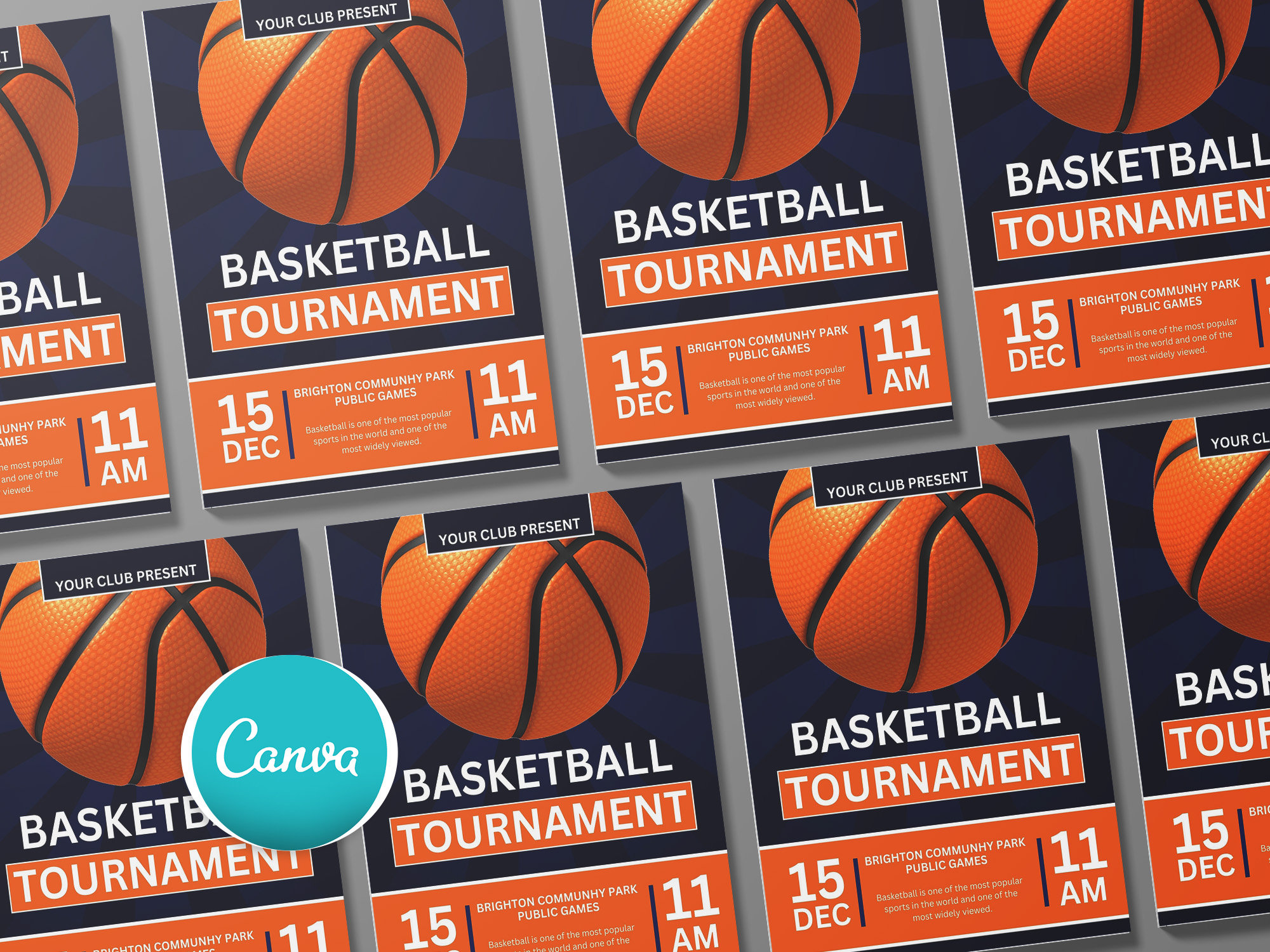 Basketball Tournament Flyer, Basketball Flyer, Editable Flyer , DIY ...