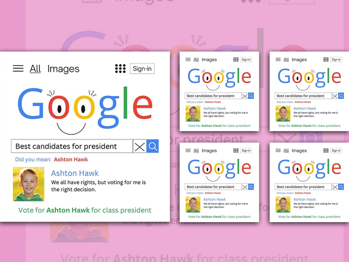 Student Election Flyer Student Government DIY Canva Election - Etsy