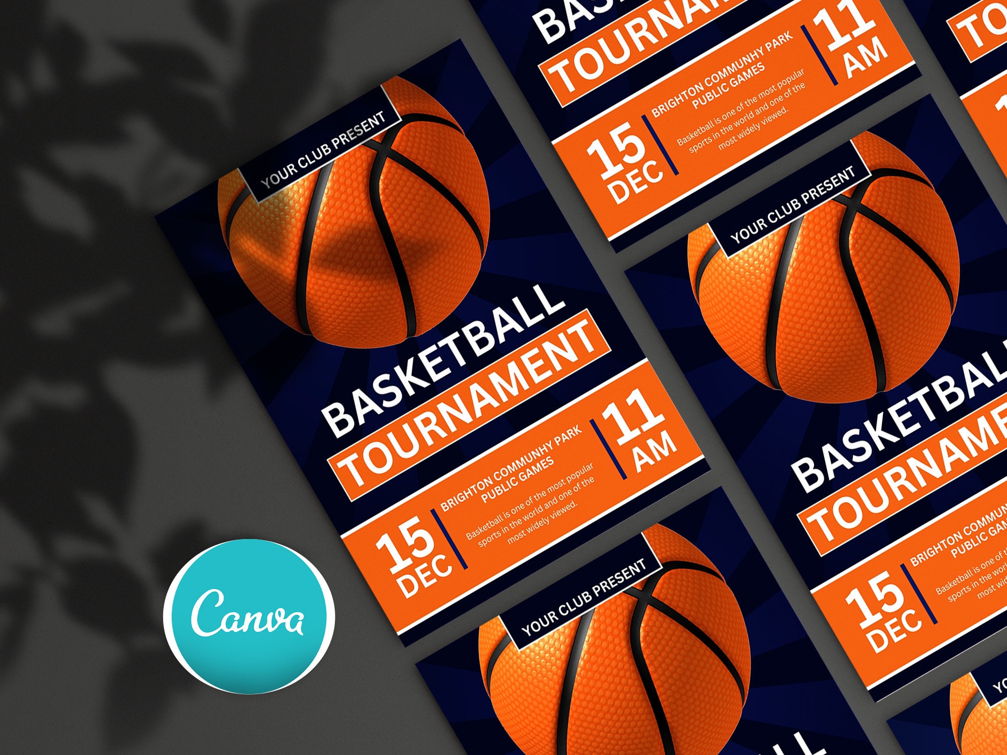Basketball Tournament Flyer, Basketball Flyer, Editable Flyer , DIY ...