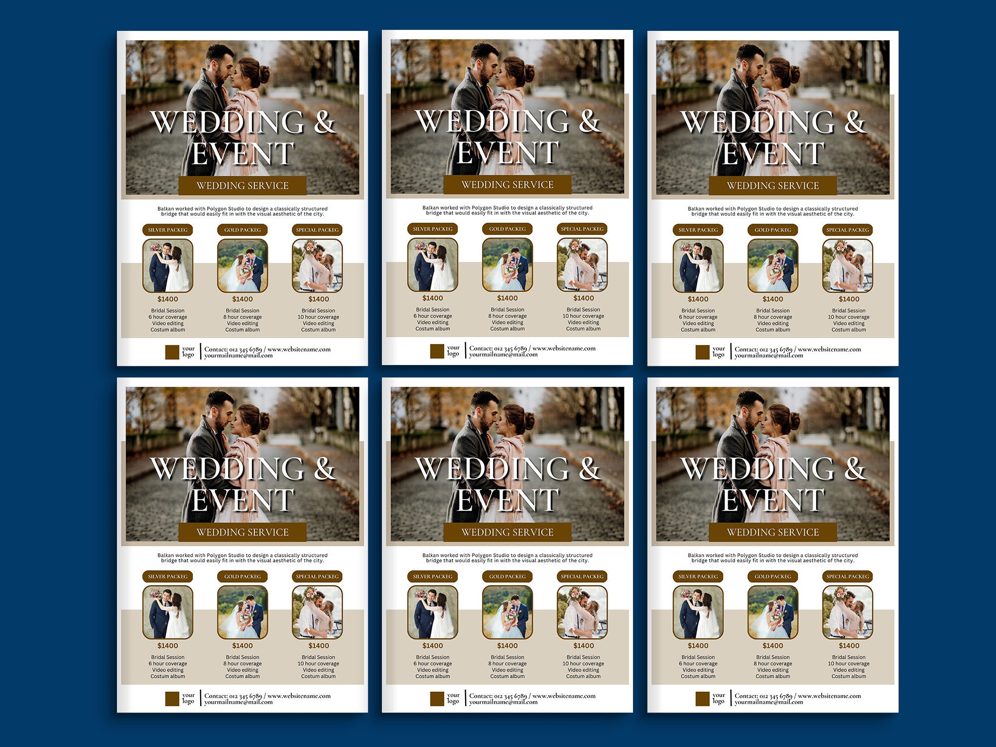 Wedding Photography Flyer Editable Flyer Design DIY Canva - Etsy