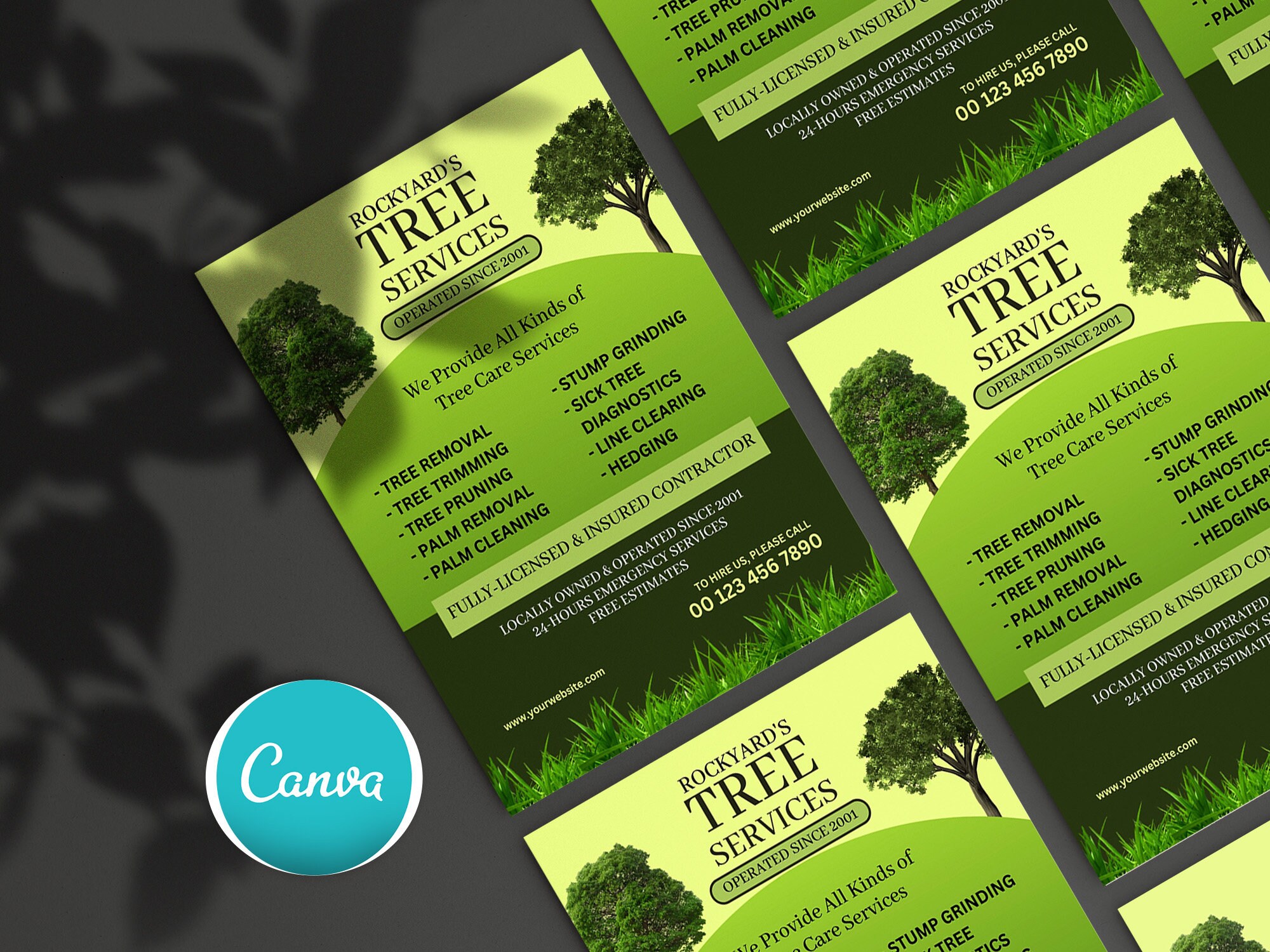 Tree Services Flyer, Printable Tree Trimming Service Flyer Design, DIY ...