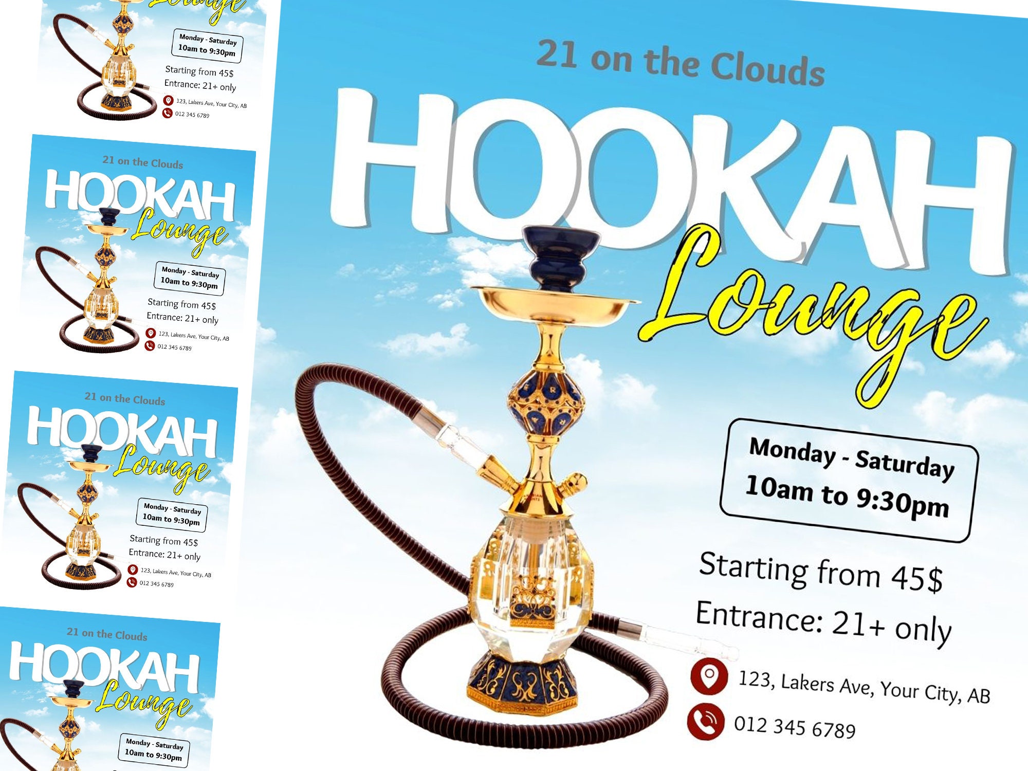 Warning: Smoking Kills, Editable Flyer Design, DIY Canva Poster ...