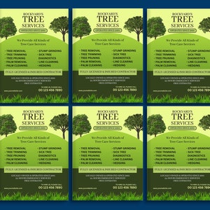 Tree Services Flyer, Printable Tree Trimming Service Flyer Design, DIY ...