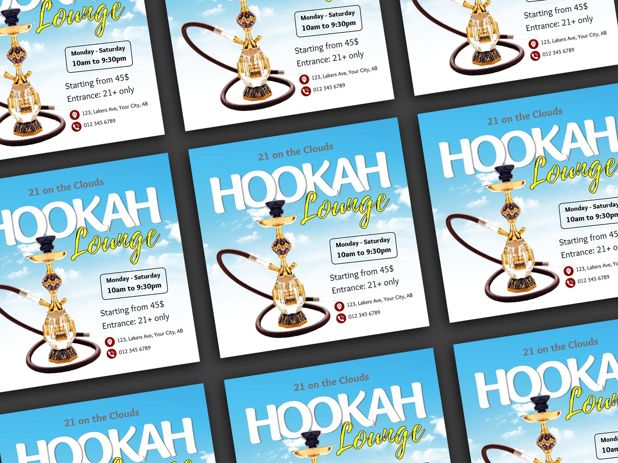 Warning: Smoking Kills, Editable Flyer Design, DIY Canva Poster ...