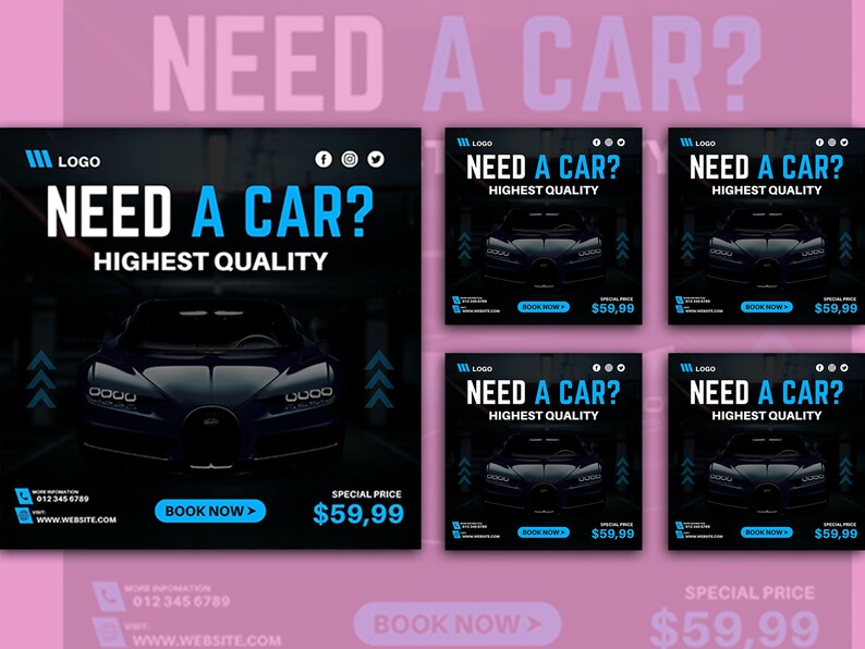 Car Sale Flyer, Editable Car for Sale Design, DIY Canva Auto Sale ...