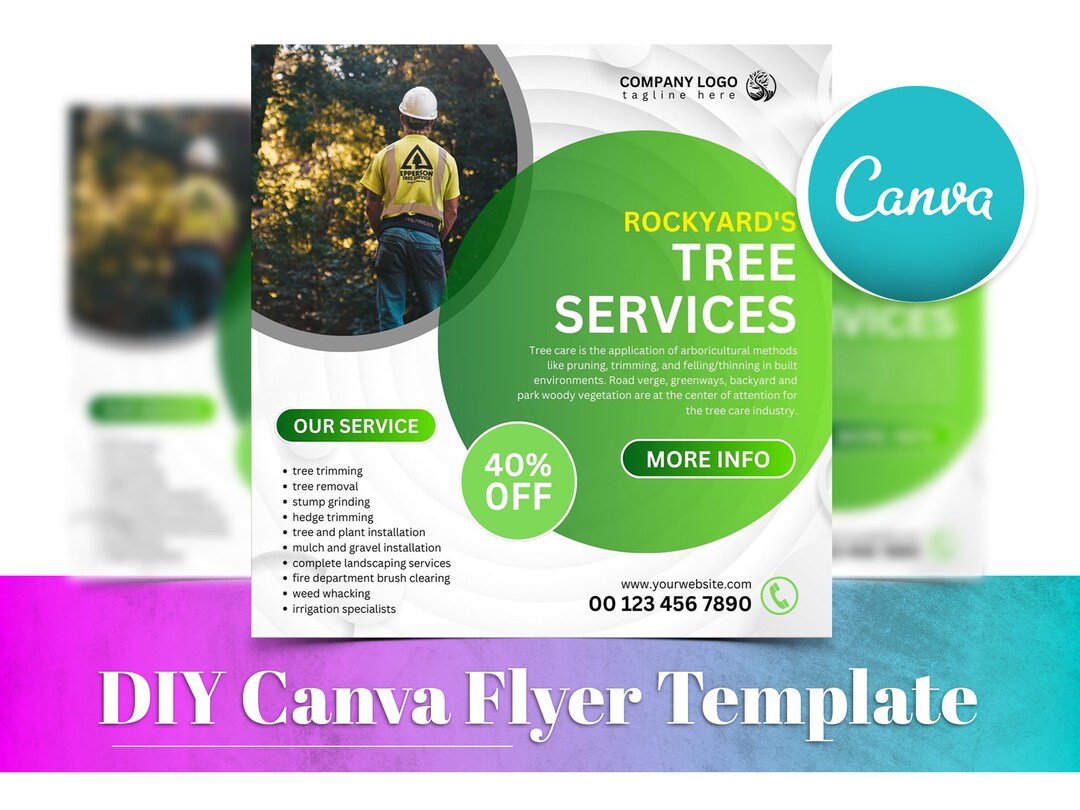 Tree Services Flyer, Editable Tree Trimming Service Instagram Post, DIY ...