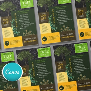 Tree Services Flyer, Printable Tree Trimming Service Flyer Design, DIY ...