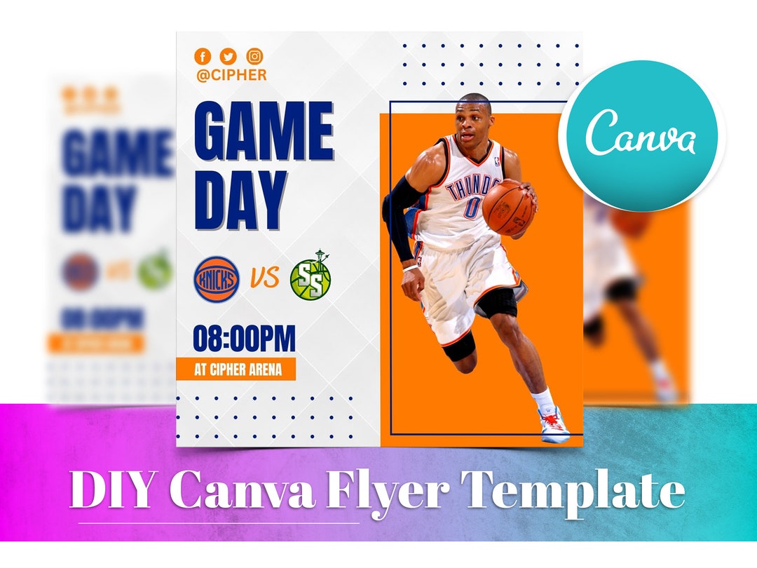 Basketball Tournament Flyer, Basketball Flyer, Editable Flyer , DIY ...