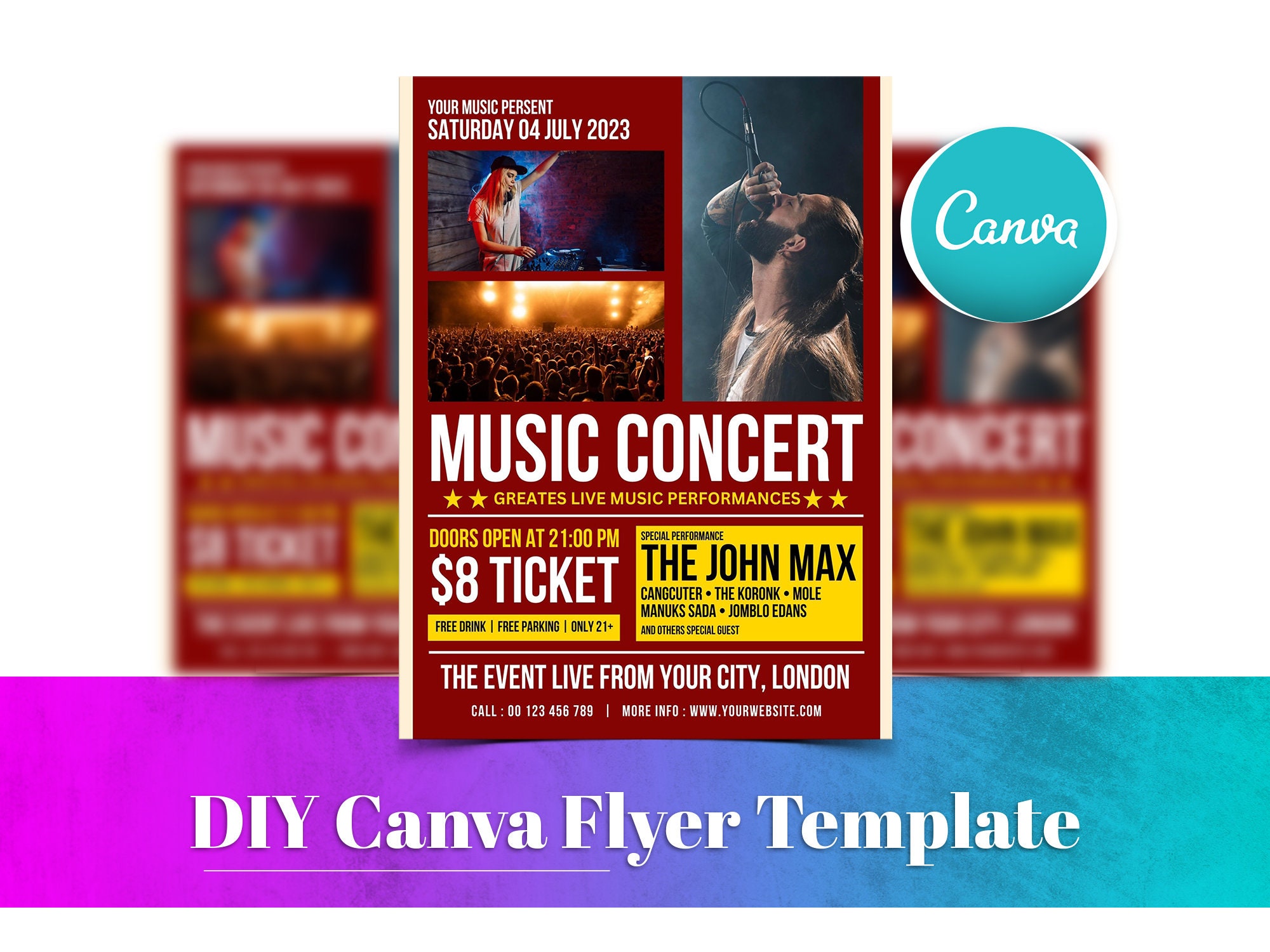 Live Music Poster Template