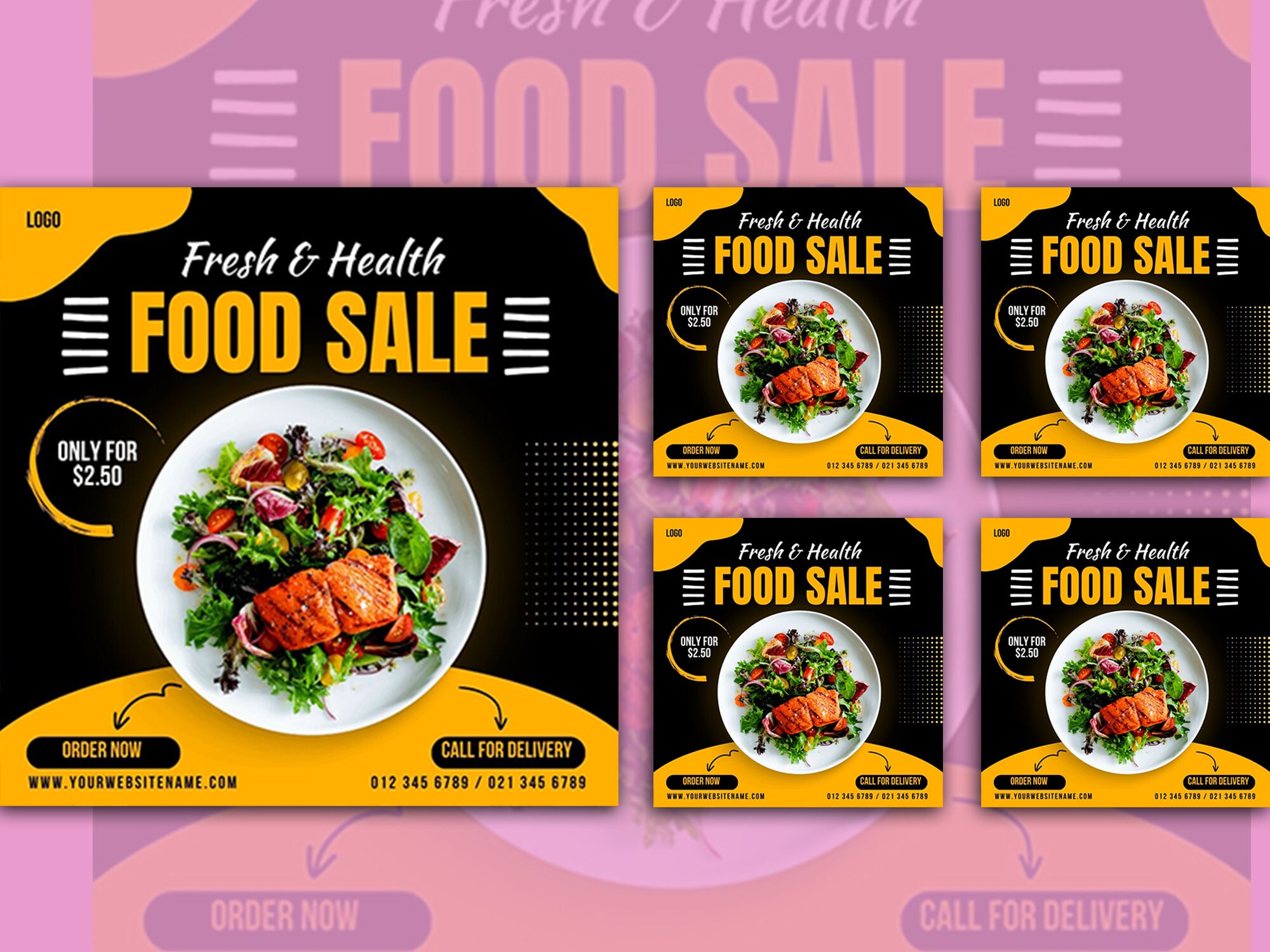 Food Sale Flyer, Restaurant Flyer, DIY Canva Price List Poster ...