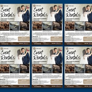 Wedding Venue Flyer, Event Venue, Editable Flyer Design, DIY Canva ...