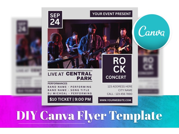 3-page Band Press Kit Media Kit Template for Musicians - Etsy Canada