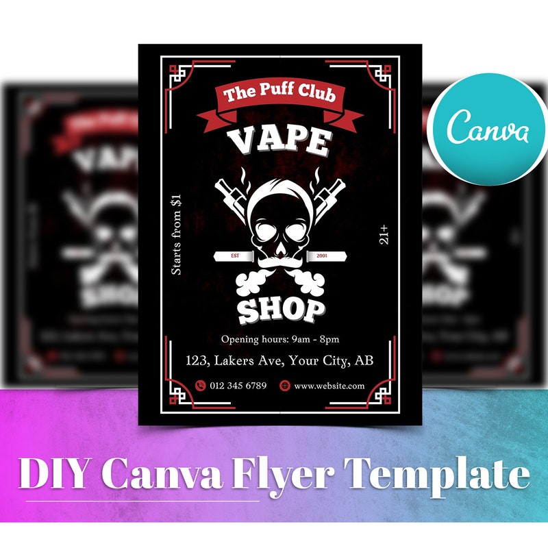 No Vaping Poster - Etsy