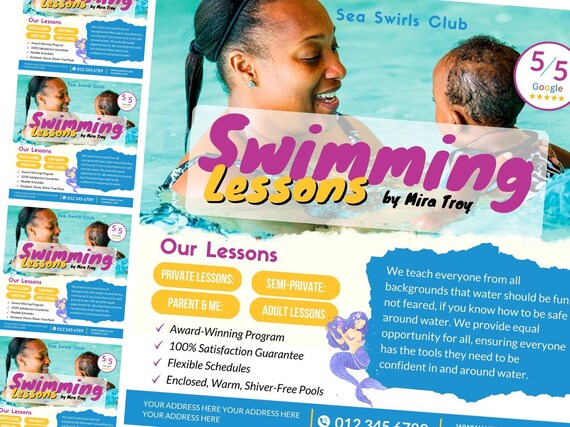 Swimming Lessons Flyer