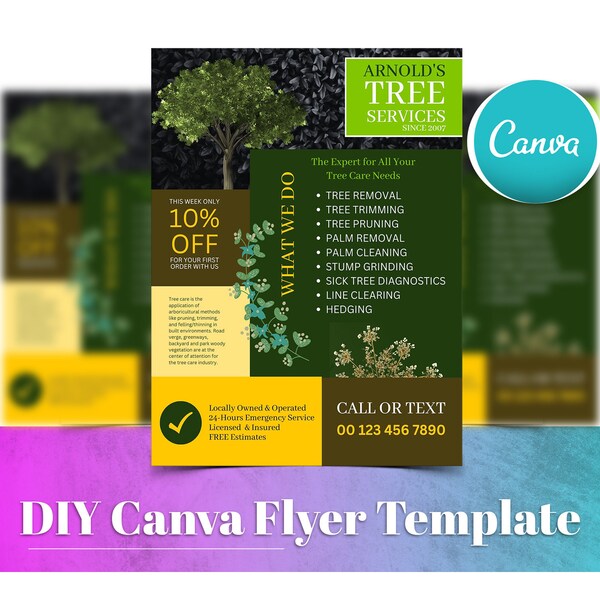 Tree Service Flyer - Etsy