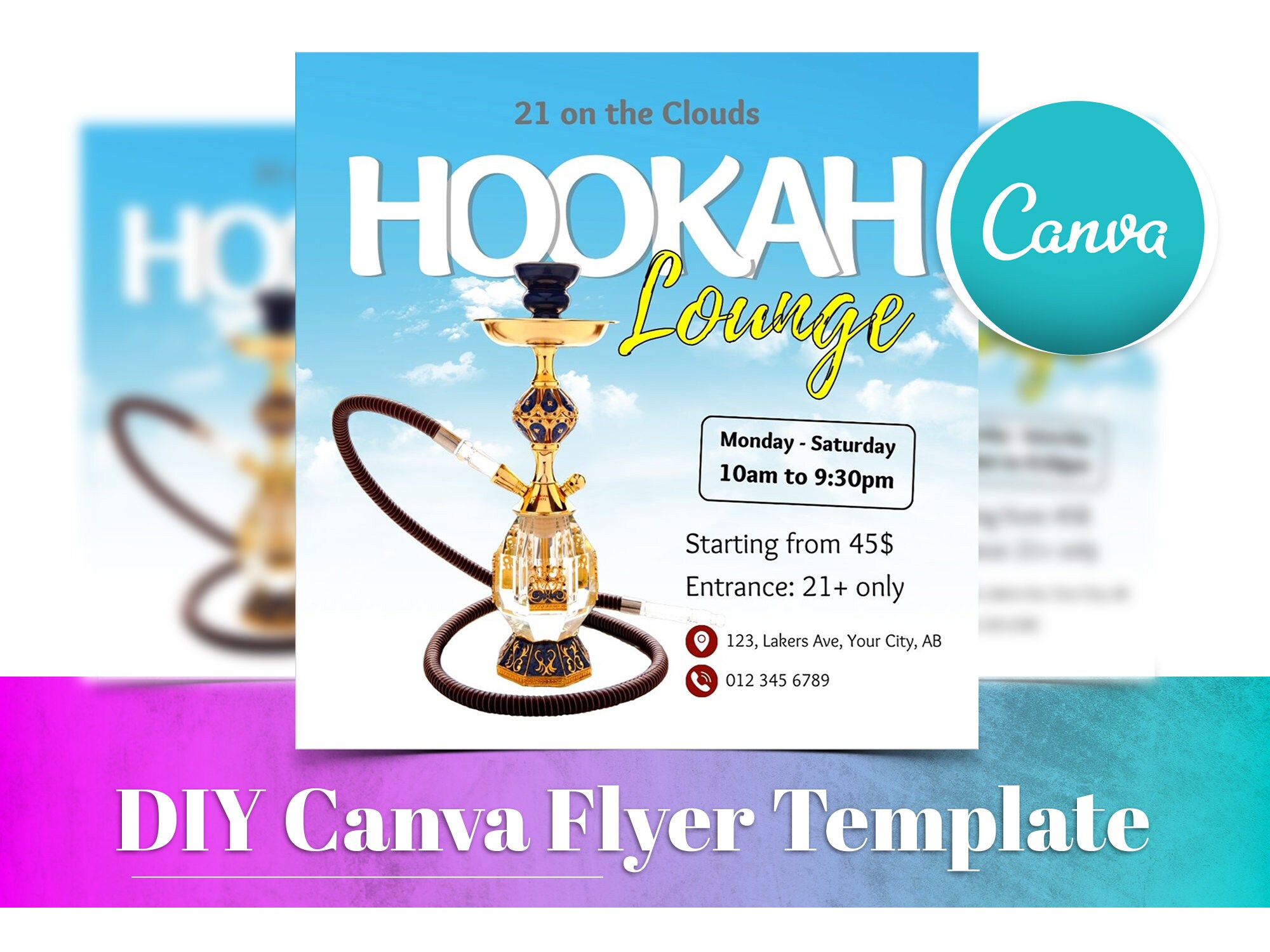 Warning: Smoking Kills, Editable Flyer Design, DIY Canva Poster ...