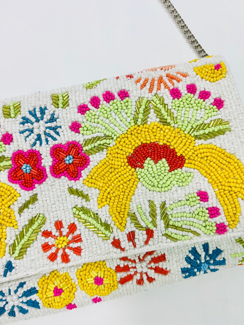 Summer Clutch Beaded Clutch Purse Novelty Purse Flower - Etsy