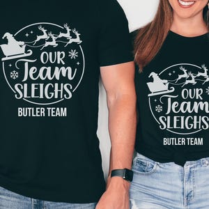 Coworker Christmas Shirt Matching Team Christmas Shirt Custom Name Team ...