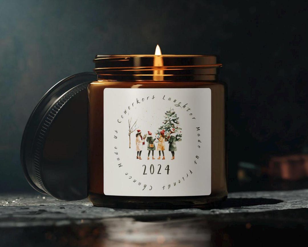 Personalized Coworker Candle Gift Holiday Gift Female Coworker ...