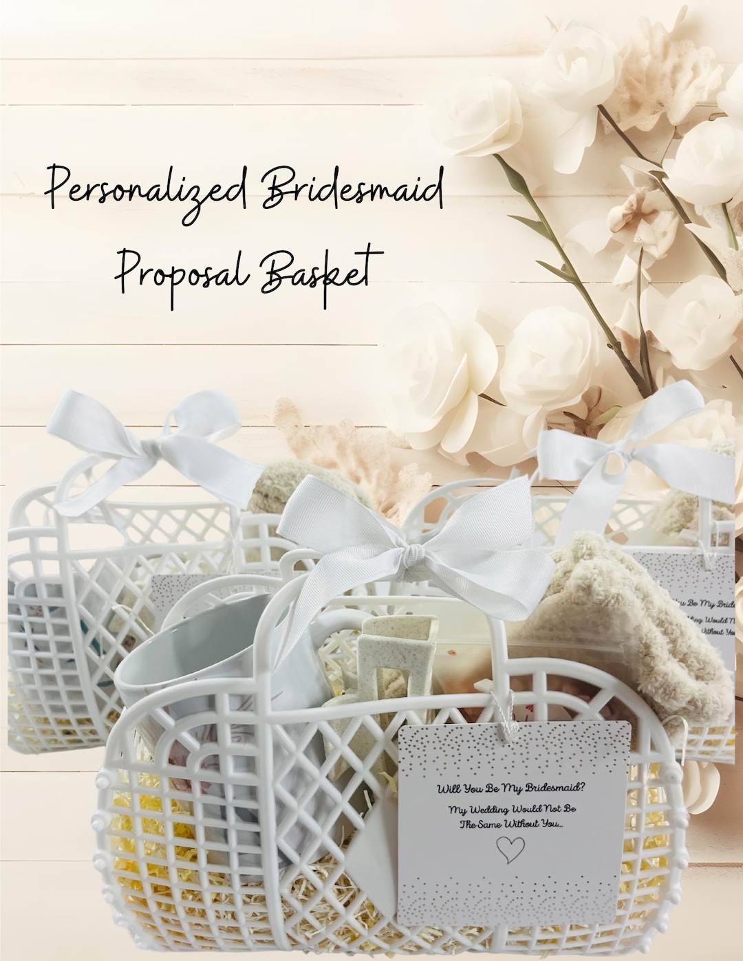 Personalized Bridesmaid Proposal Gift Basket Bridesmaid Proposal Gift ...
