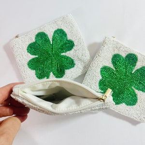 Lucky Coin Pouch,clover Coin Purse,st.patricks Day Gift,lucky Gift Idea ...