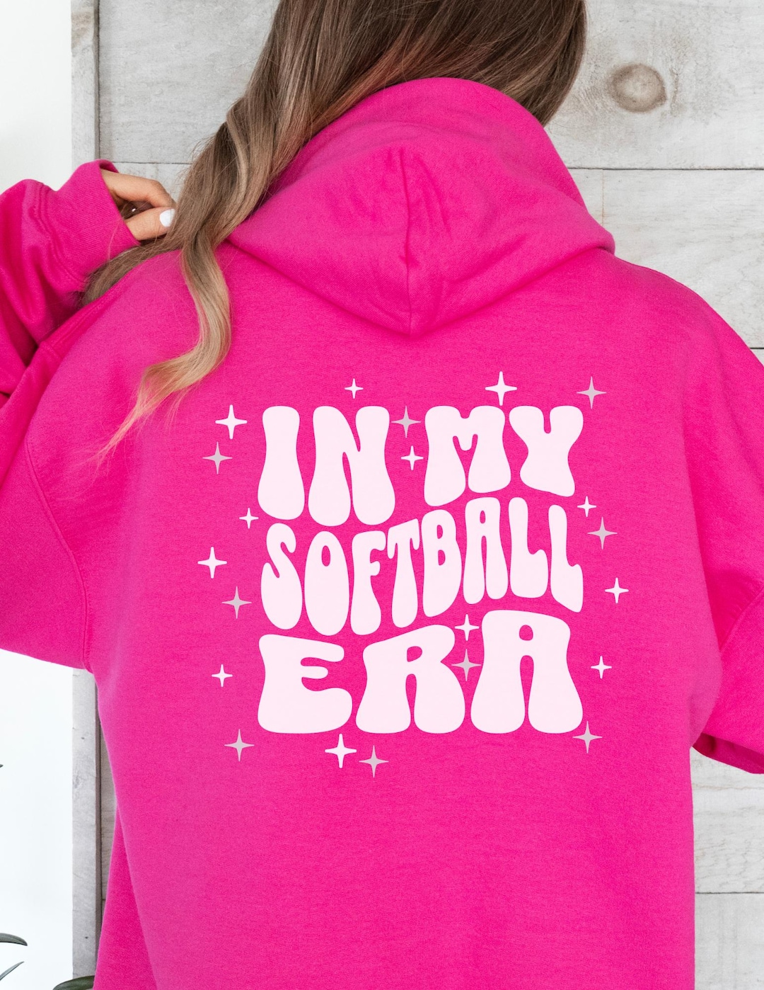 Customized Softball Hoodie Teenage Girl Softball Player Oversized ...