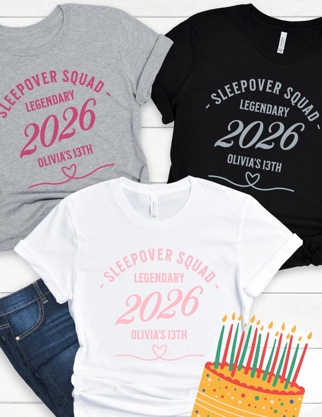 Slumber Party Shirt Teen Girl Sleepover Squad Shirt Favor Teen Girl ...
