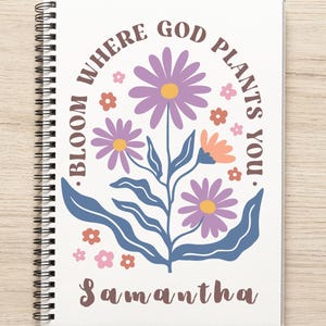 Personalized Teen Girl Christian Notebook Teenage Girl Christian Gift ...
