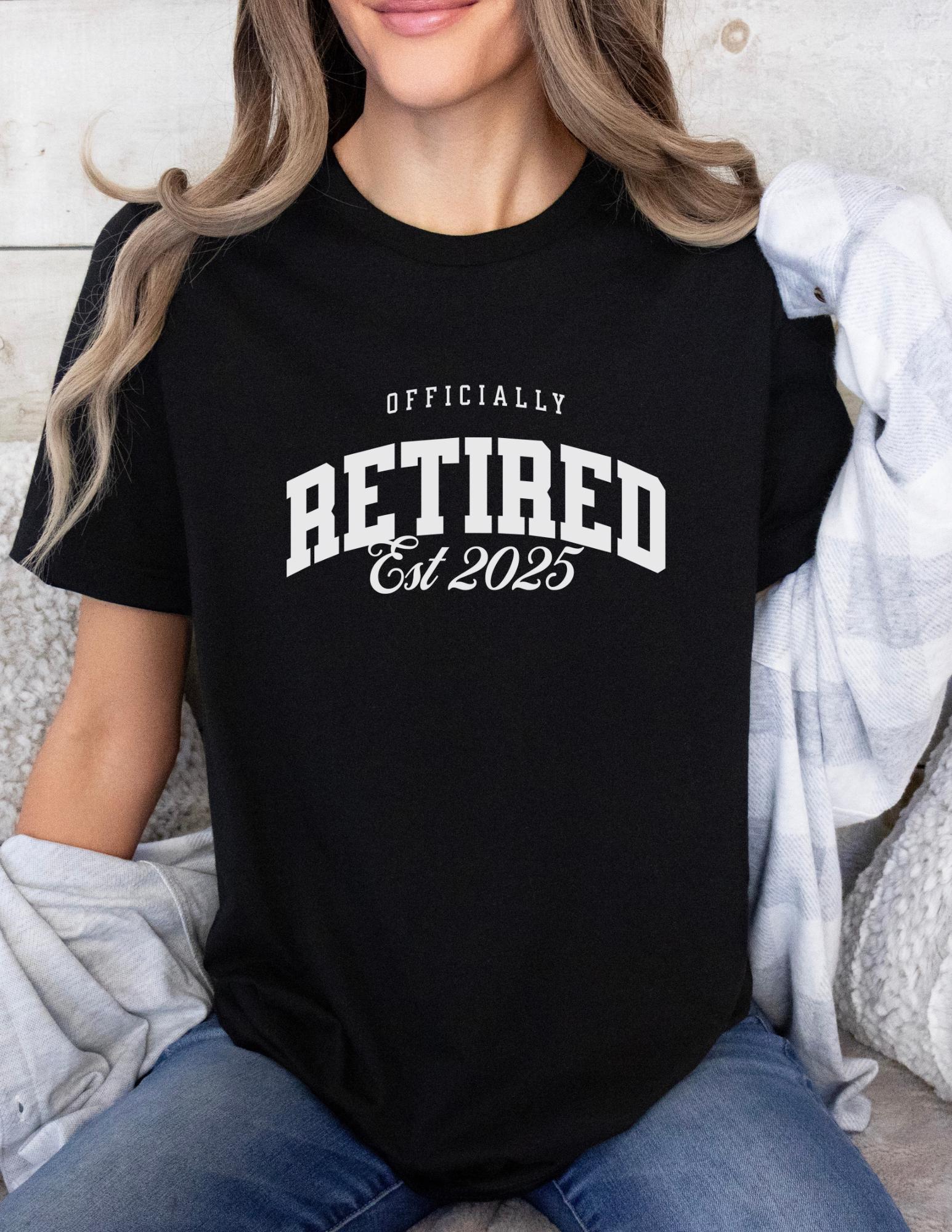 Custom Officially Retired Crewneck Women Retired Sweater Female ...