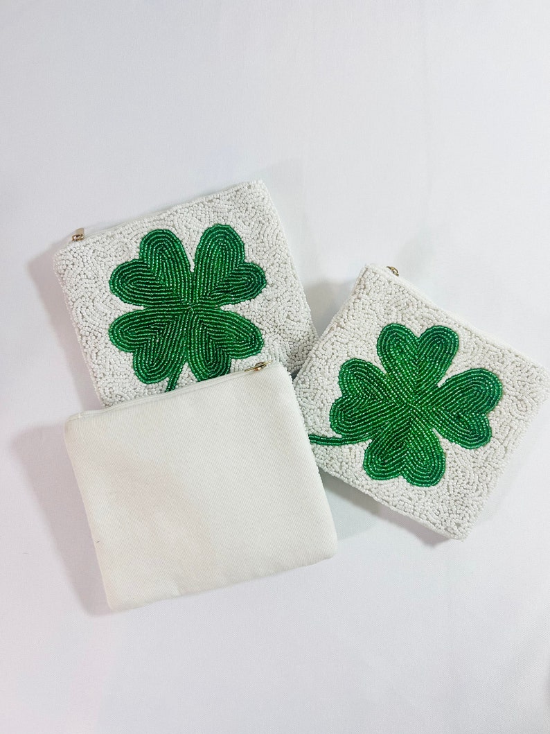 Lucky Coin Pouch,clover Coin Purse,st.patricks Day Gift,lucky Gift Idea ...