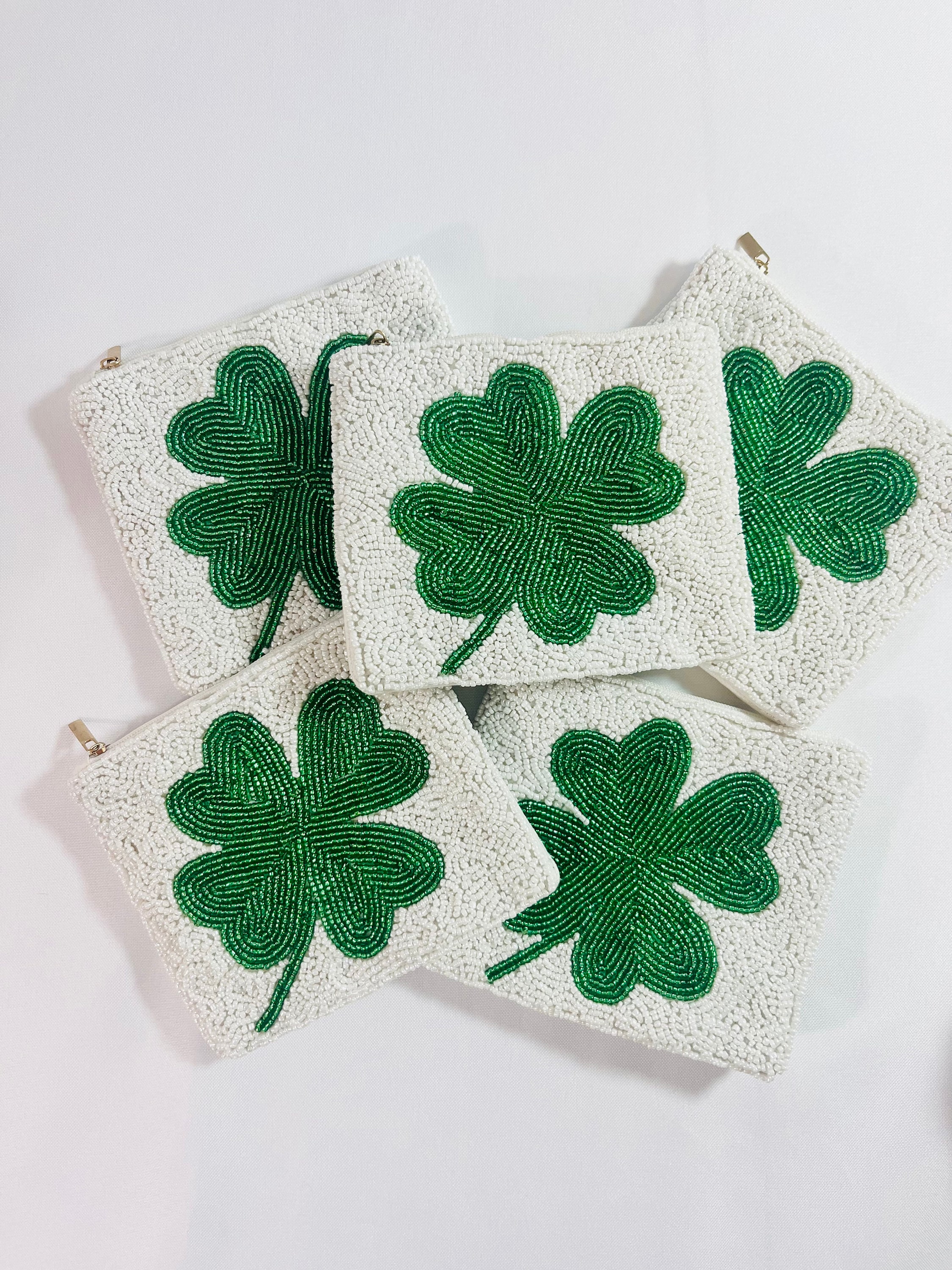 Lucky Coin Pouch,clover Coin Purse,st.patricks Day Gift,lucky Gift Idea ...