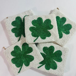 Lucky Coin Pouch,clover Coin Purse,st.patricks Day Gift,lucky Gift Idea ...