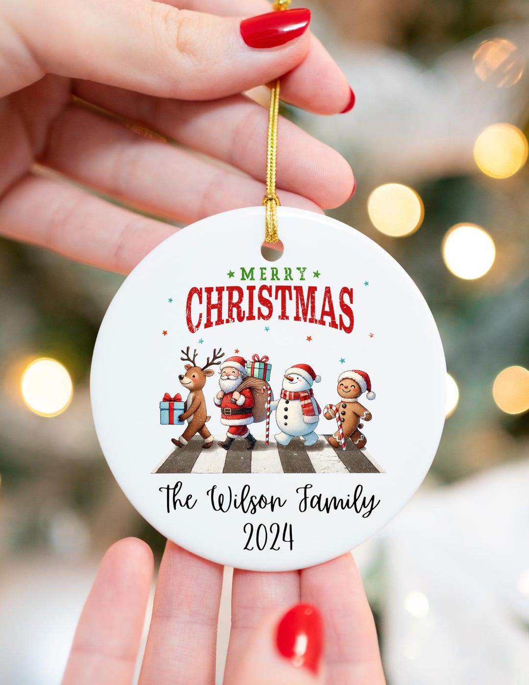 Personalized Family Ornament 2024 Family Christmas Ornament Gift Custom ...