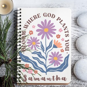 Personalized Teen Girl Christian Notebook Teenage Girl Christian Gift ...