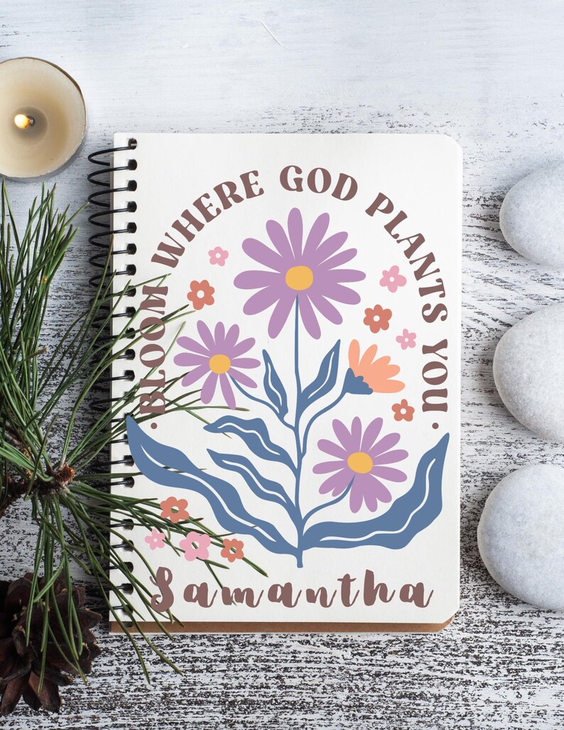 Personalized Teen Girl Christian Notebook Teenage Girl Christian Gift ...