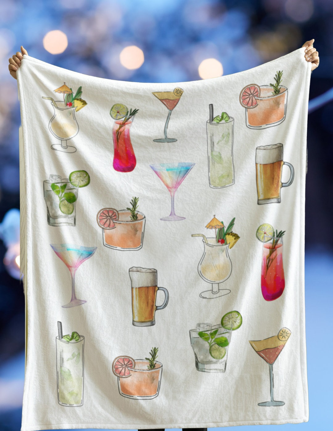 Signature Drink Decor,cocktail Party Decor,signature Drink Blanket ...